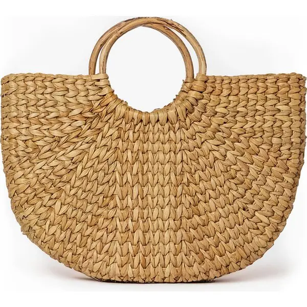 VERVE CULTURE Circle Handle Palm Tote
