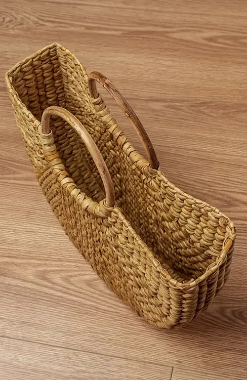 VERVE CULTURE Circle Handle Palm Tote