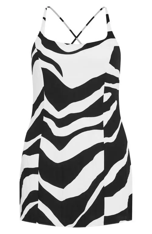 City Chic Caitlin Printed Dress