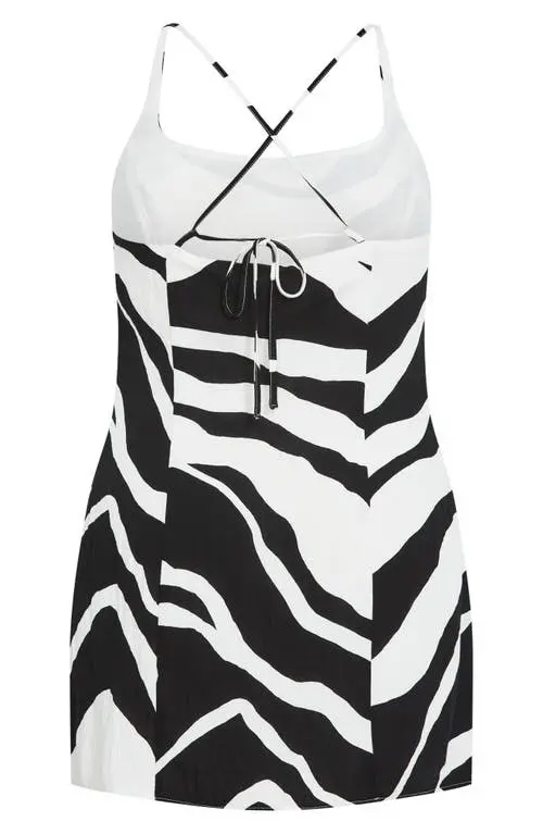 City Chic Caitlin Printed Dress