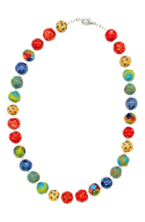 KAZURI Tsavo Parrot Beaded Necklace - Multi