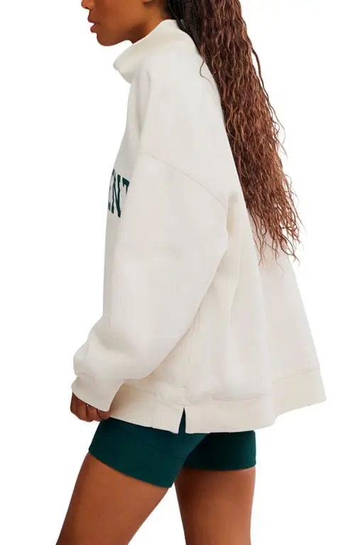 Free People Victory Sweatshirt & Shorts Set
