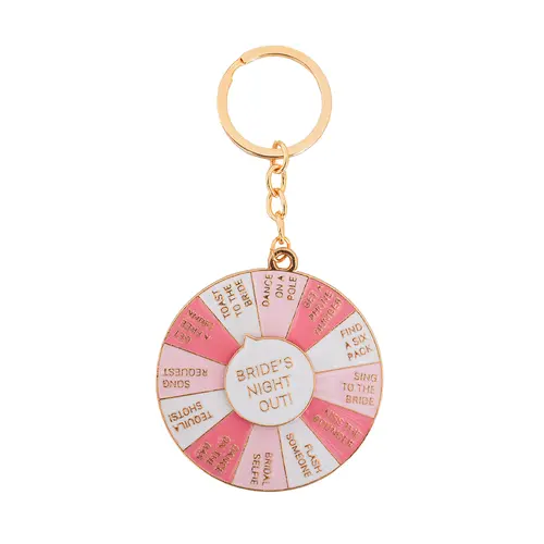 JOLLITY & CO Camp Bachelorette Keychain Spinner Game - Assorted Pre-pack