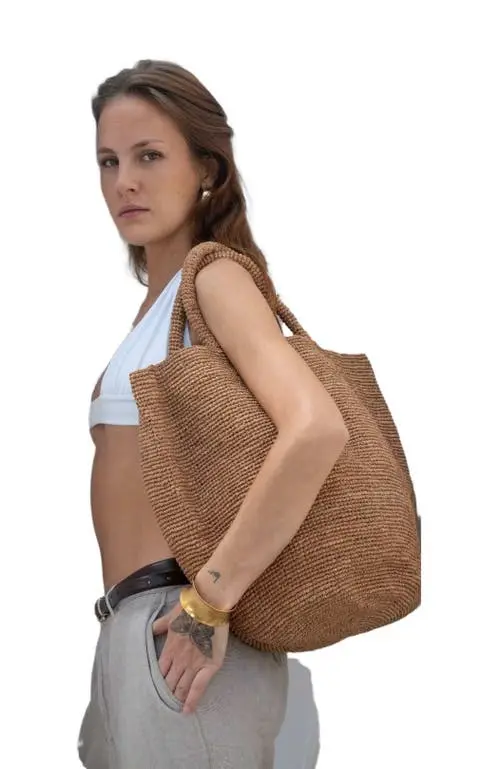 ZANATANY CONCEPTS Raffia Beach Tote