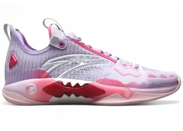 ANTA Shock Wave 5 Pro Valentine's Day Sneakers - Lilac/pink/white
