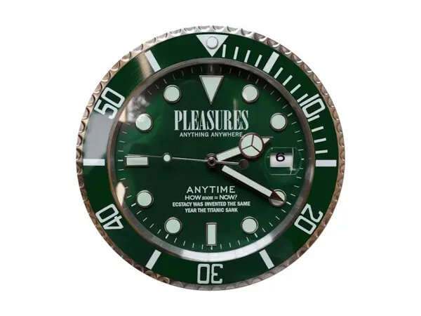 PLEASURES Anytime Clock - Green