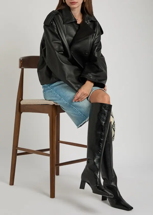 Khaite Ona 55 Leather Knee-high Boots