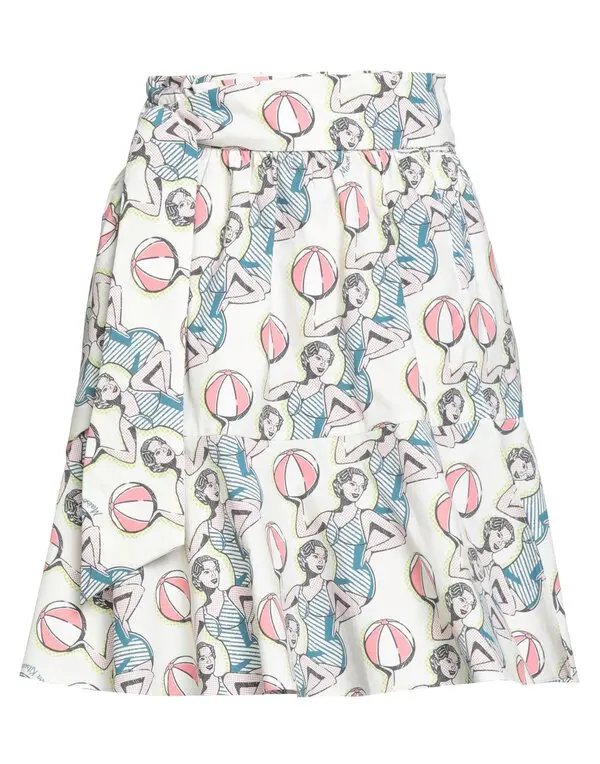 Maison Kitsuné Mini Cotton Wrap Skirt - White