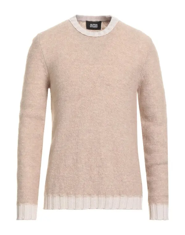 Alpha Studio Crewneck Alpaca Wool Blend Sweater