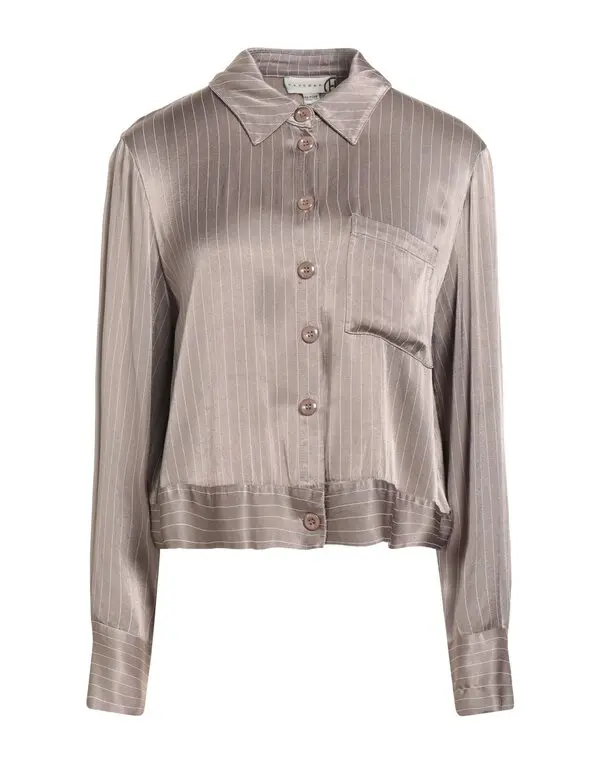 HAVEONE Striped Satin Shirt
