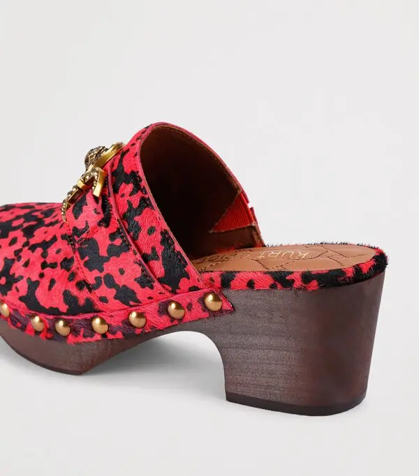 Kurt Geiger Leather Mansion Clogs