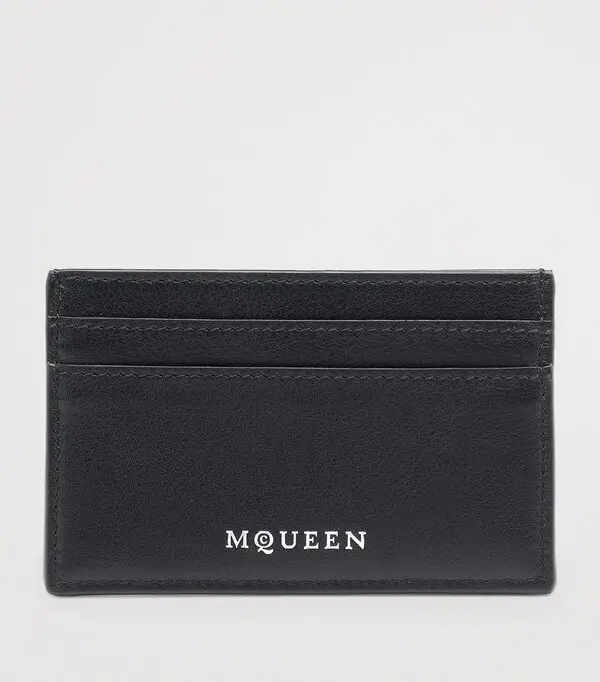 Alexander McQueen Leather Skull Card Holder