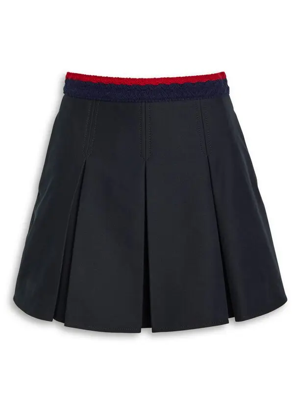 Moncler Pleated Mini Skirt - Navy