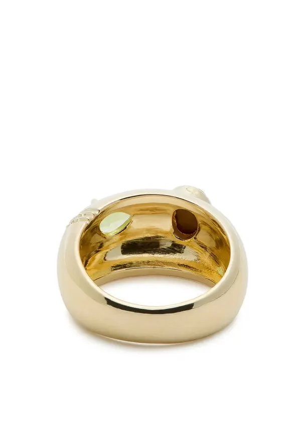 LEGIER Bubble Bezel -plated Ring