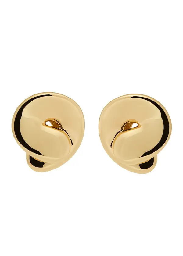 Jenny Bird Rio Button Stud Earrings - Gold