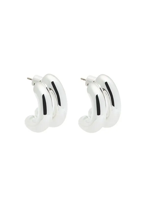 Jenny Bird Mini Florence -plated Hoop Earrings - Silver