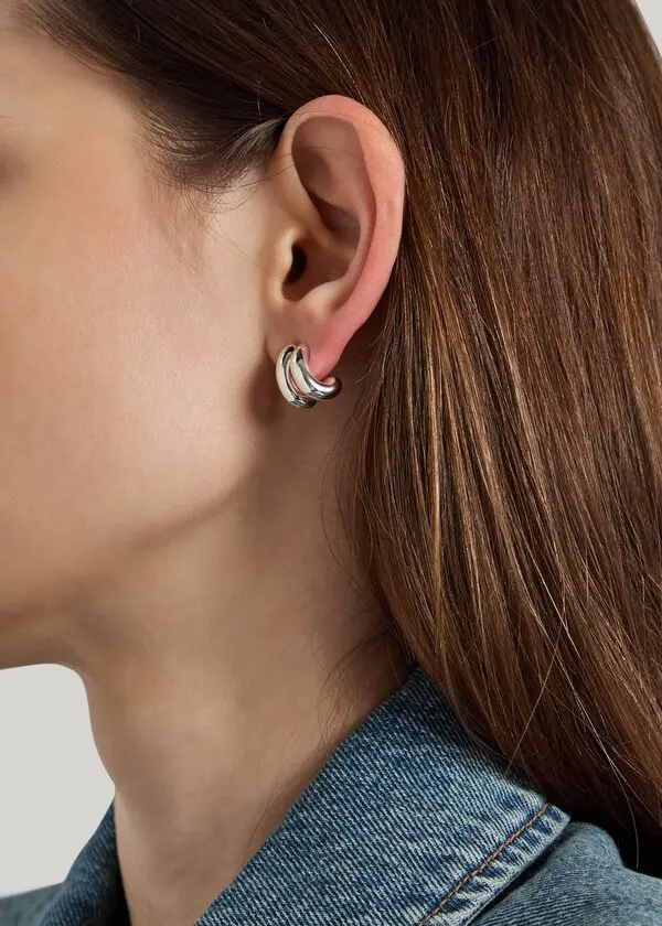 Jenny Bird Mini Florence -plated Hoop Earrings