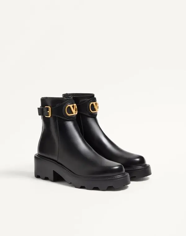 Valentino Garavani Vlogo Signature Ankle Boot - Black
