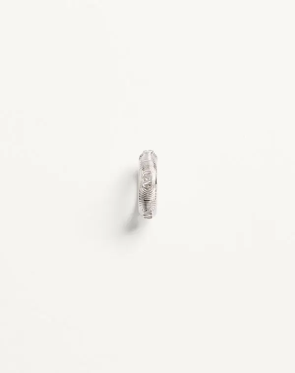 Valentino Garavani Ovalette Metal Ring - Palladium