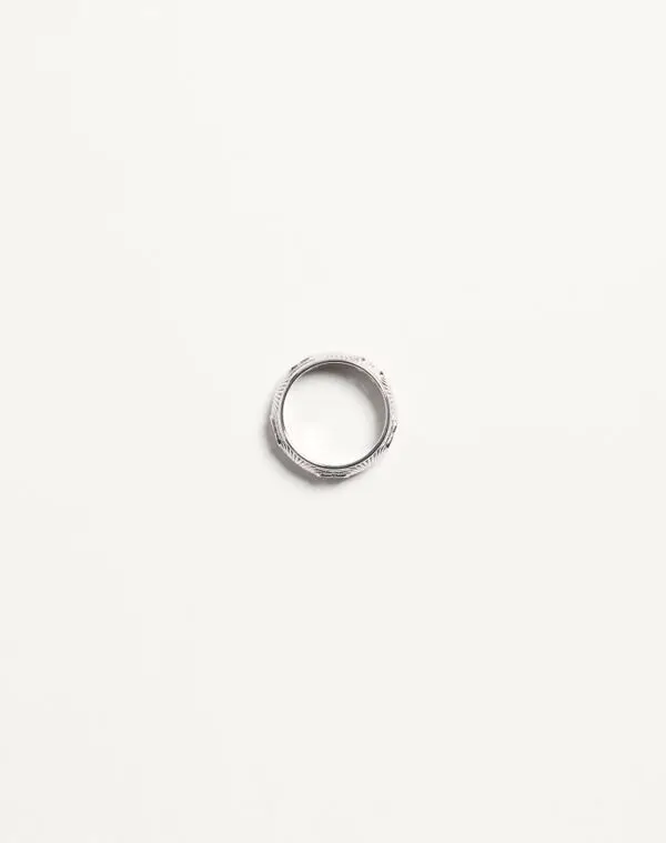 Valentino Garavani Ovalette Metal Ring - Palladium