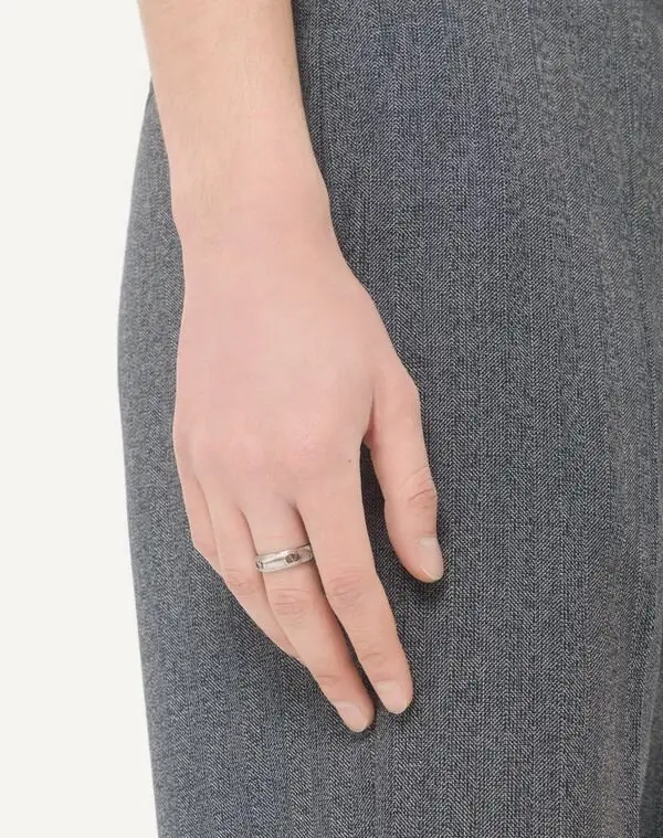 Valentino Garavani Ovalette Metal Ring - Palladium