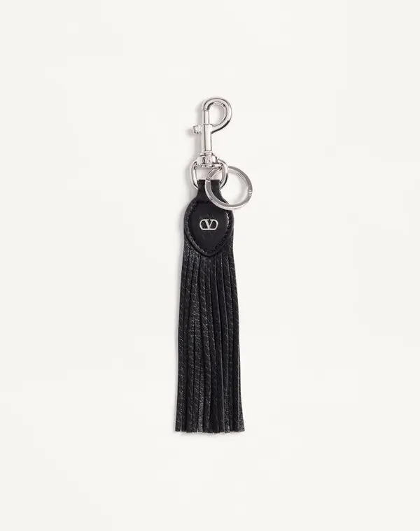 Valentino Garavani Vlogo Signature Key Ring - Black