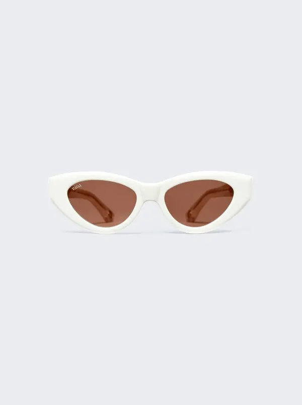 VADA Cat-eye Sunglasses - White