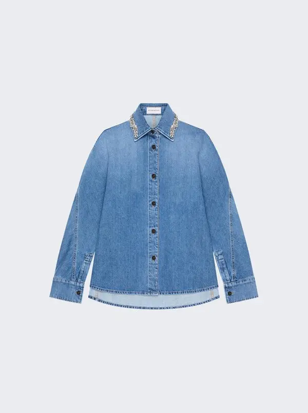 Givenchy Denim Cocoon Shirt - Blue