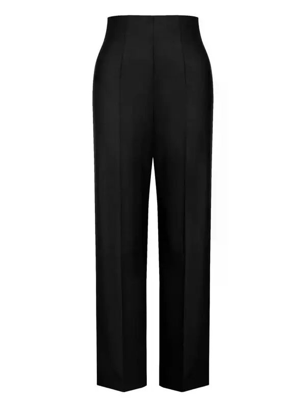 Alberta Ferretti Wool-blend Straight-leg Trousers