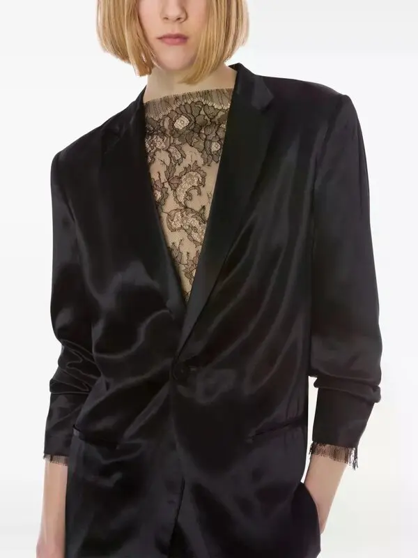 Alberta Ferretti Satin Blazer