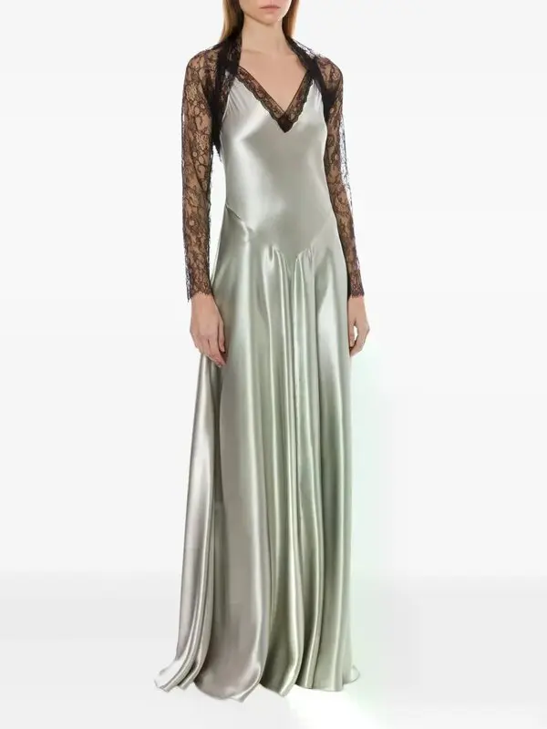 Alberta Ferretti Satin Dress