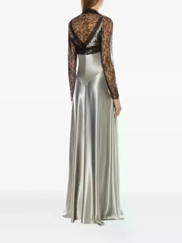 Alberta Ferretti Satin Dress