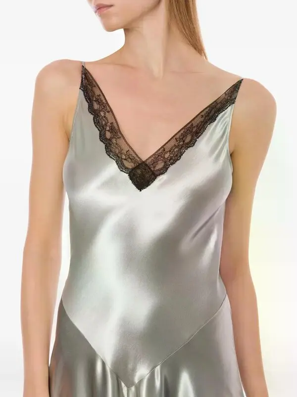 Alberta Ferretti Satin Dress