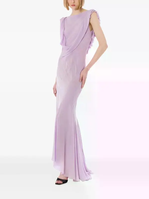 Alberta Ferretti Ruffle-detailing Dress