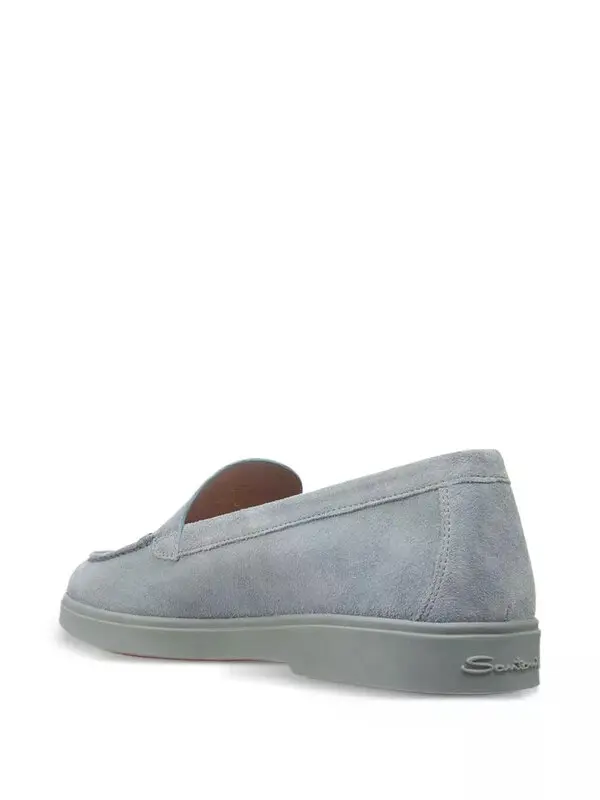 Santoni Suede Loafers - Blue