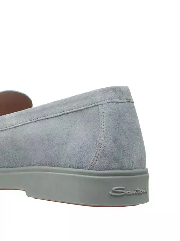 Santoni Suede Loafers - Blue