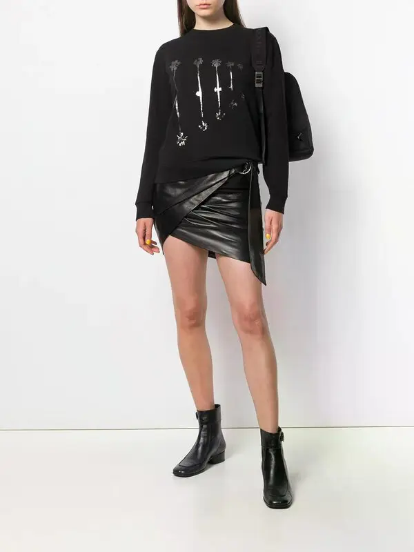 Saint Laurent Palm Tree Print Sweatshirt