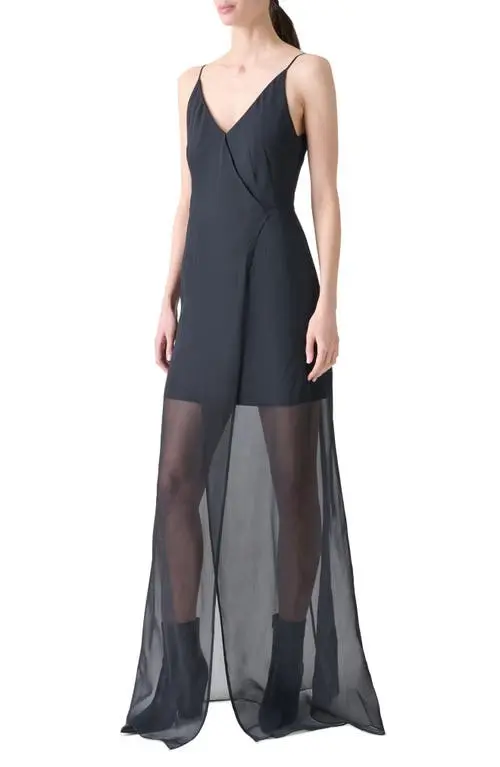 Akris Double Face Silk & Cotton Blend Gown