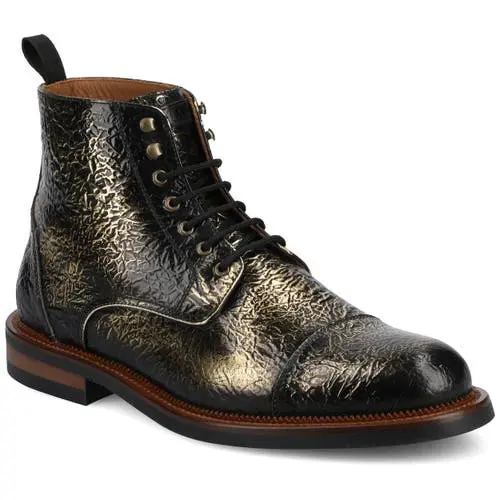 Taft Rome Leather Dress Boots - Bronze