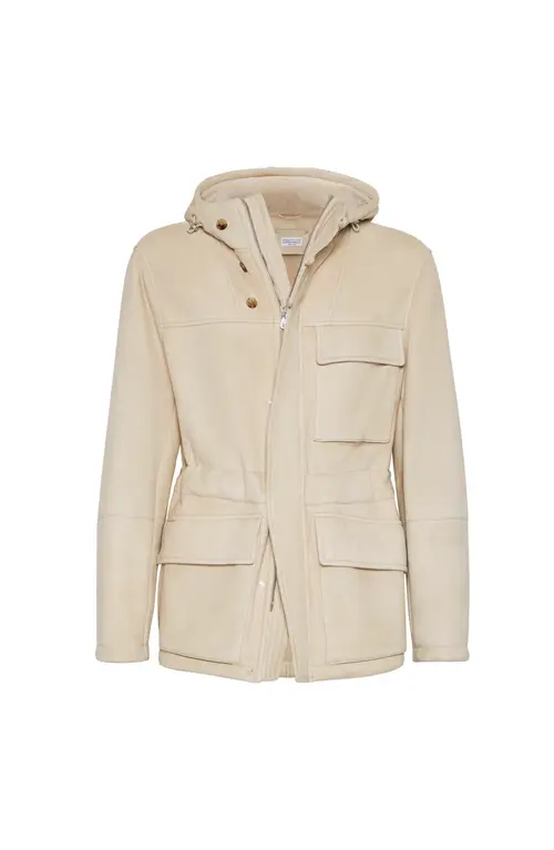 Brunello Cucinelli Shearling Parka - Buff