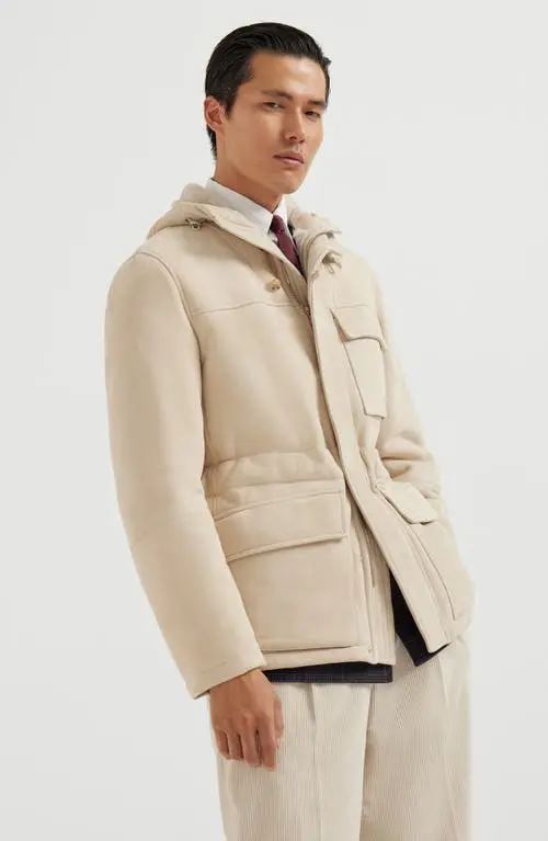 Brunello Cucinelli Shearling Parka - Buff