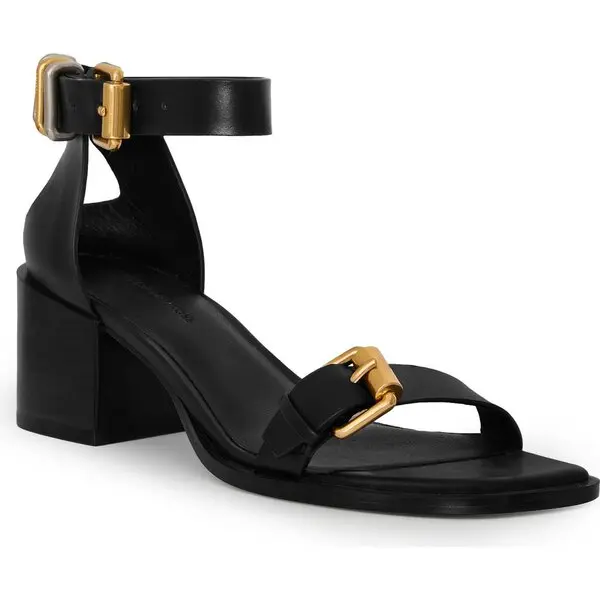 Rebecca Minkoff Buckle Up Ankle Strap Sandal - Black