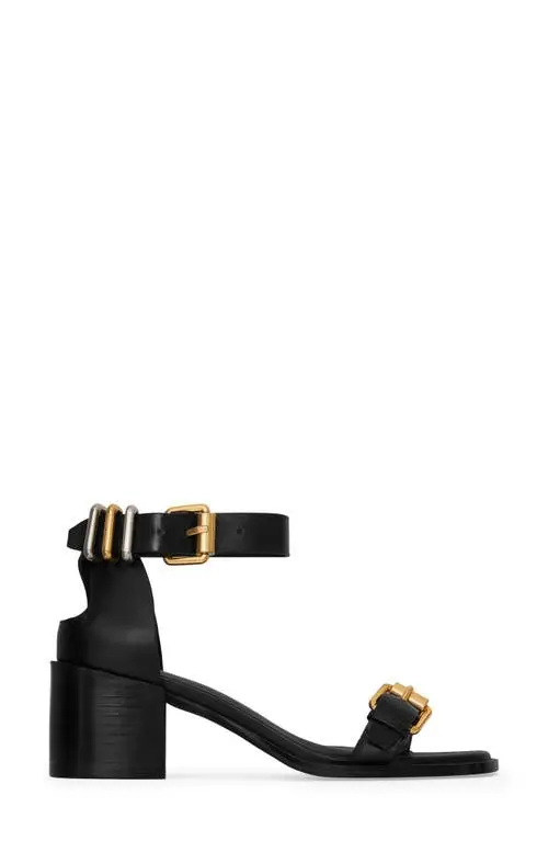 Rebecca Minkoff Buckle Up Ankle Strap Sandal - Black