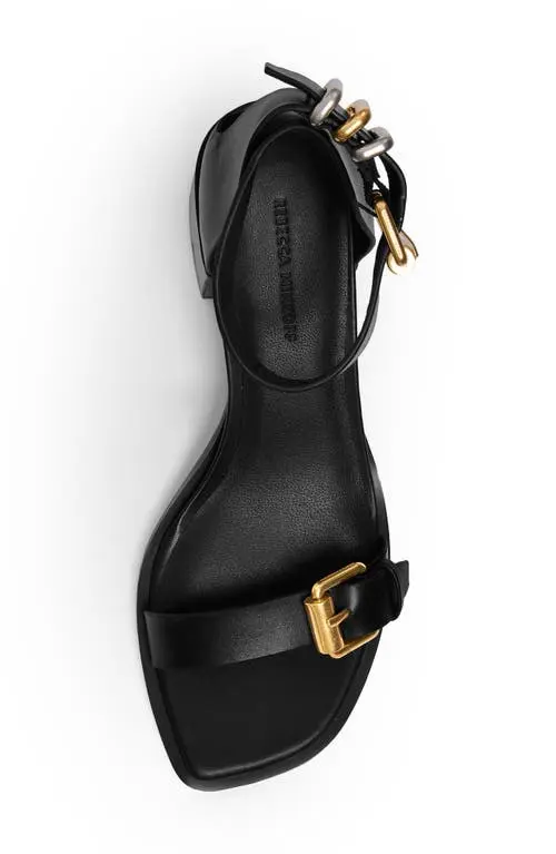 Rebecca Minkoff Buckle Up Ankle Strap Sandal - Black