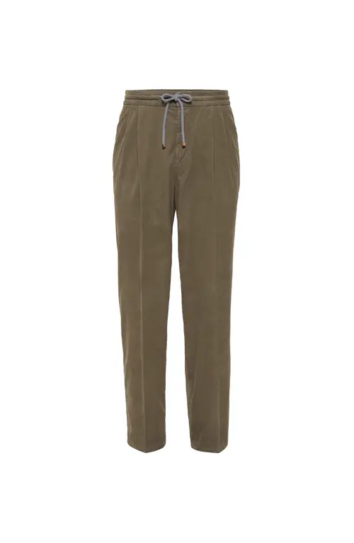 Brunello Cucinelli Corduroy Trousers - Khaki