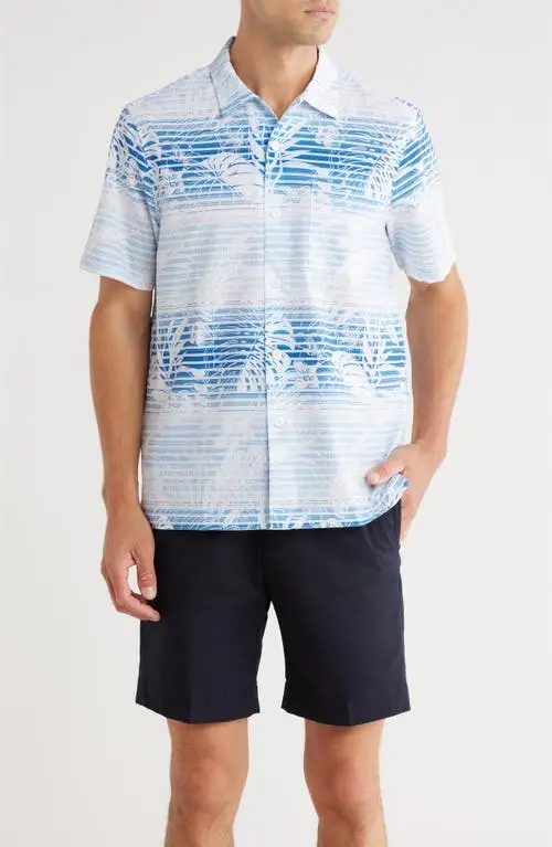 Tommy Bahama Bahama Coast Sardinia Seas Islandzone® Short Sleeve Button-up Shirt - Victoria Blue