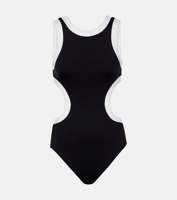Staud Dolce Cutout Swimsuit - Black