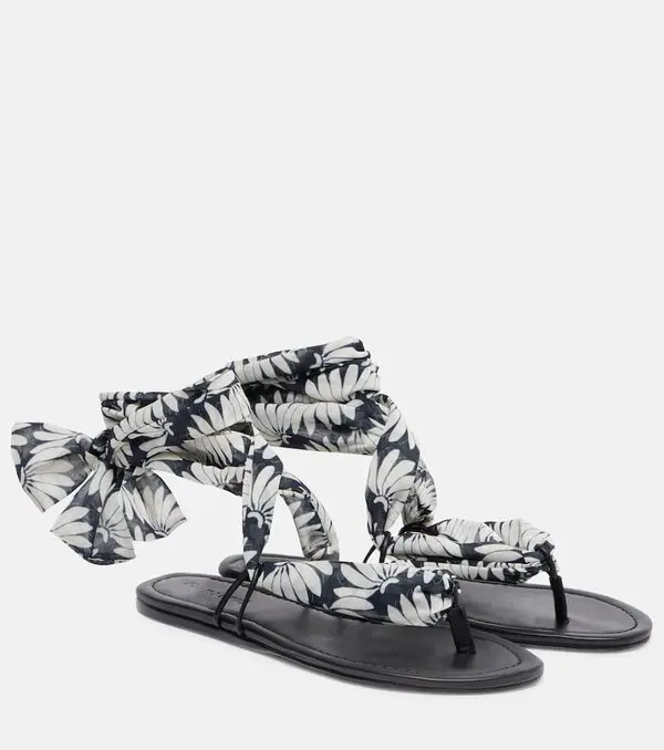 Farm Rio Floral Thong Sandals
