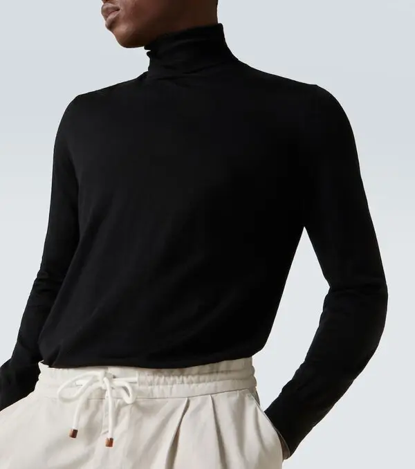 Brunello Cucinelli Wool And Cashmere Turtleneck Sweater