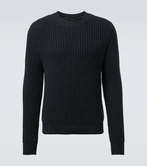 TOM FORD Wool And Cashmere Crew Neck Sweater - Green